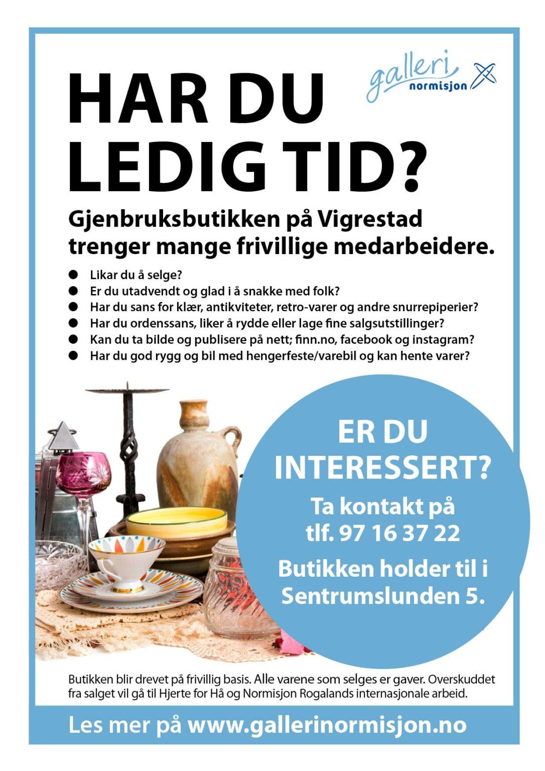 Galleri Vigrestad - Galleri Normisjon